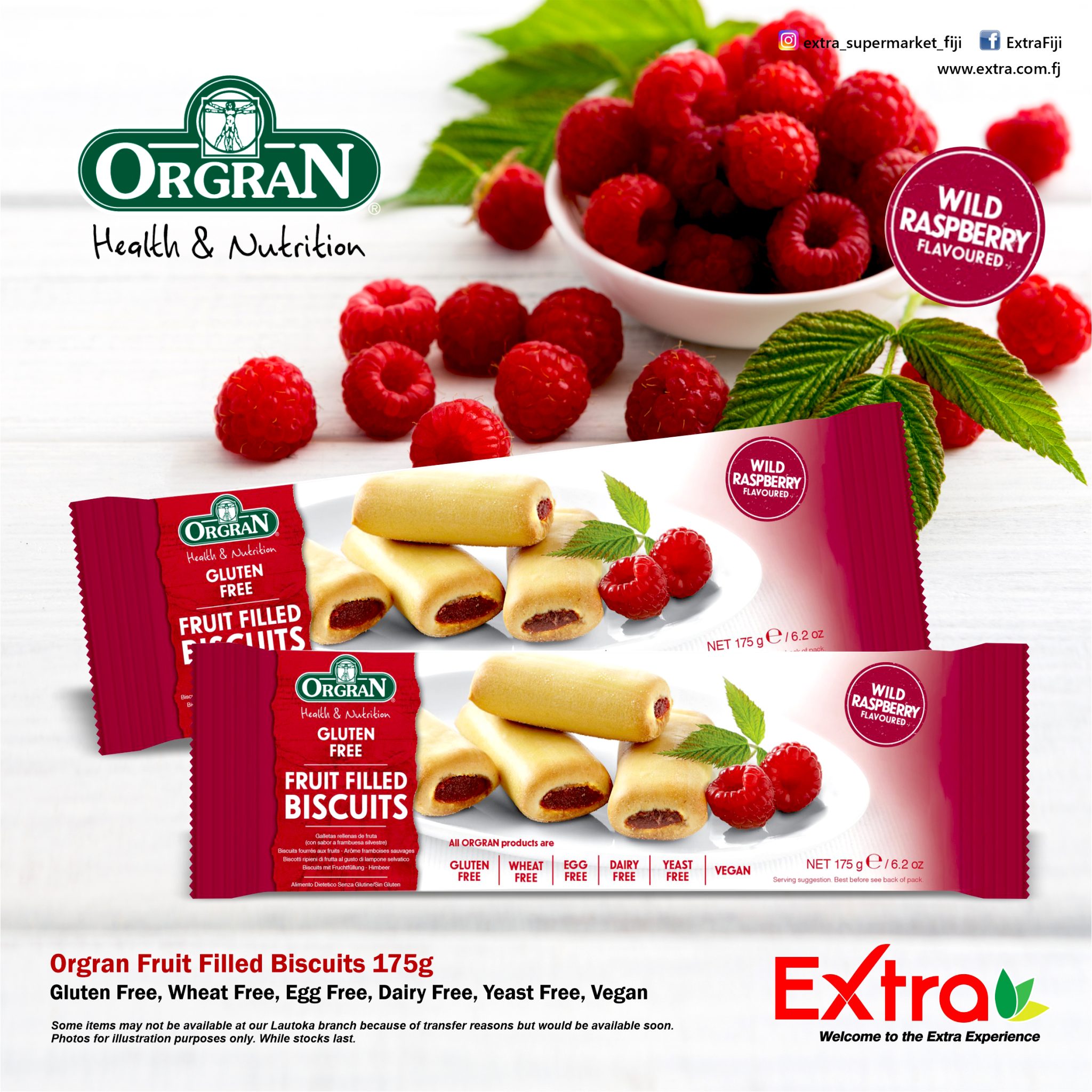 Orgran Fruit Filled Biscuits Wild Berries - Extra Supermarket