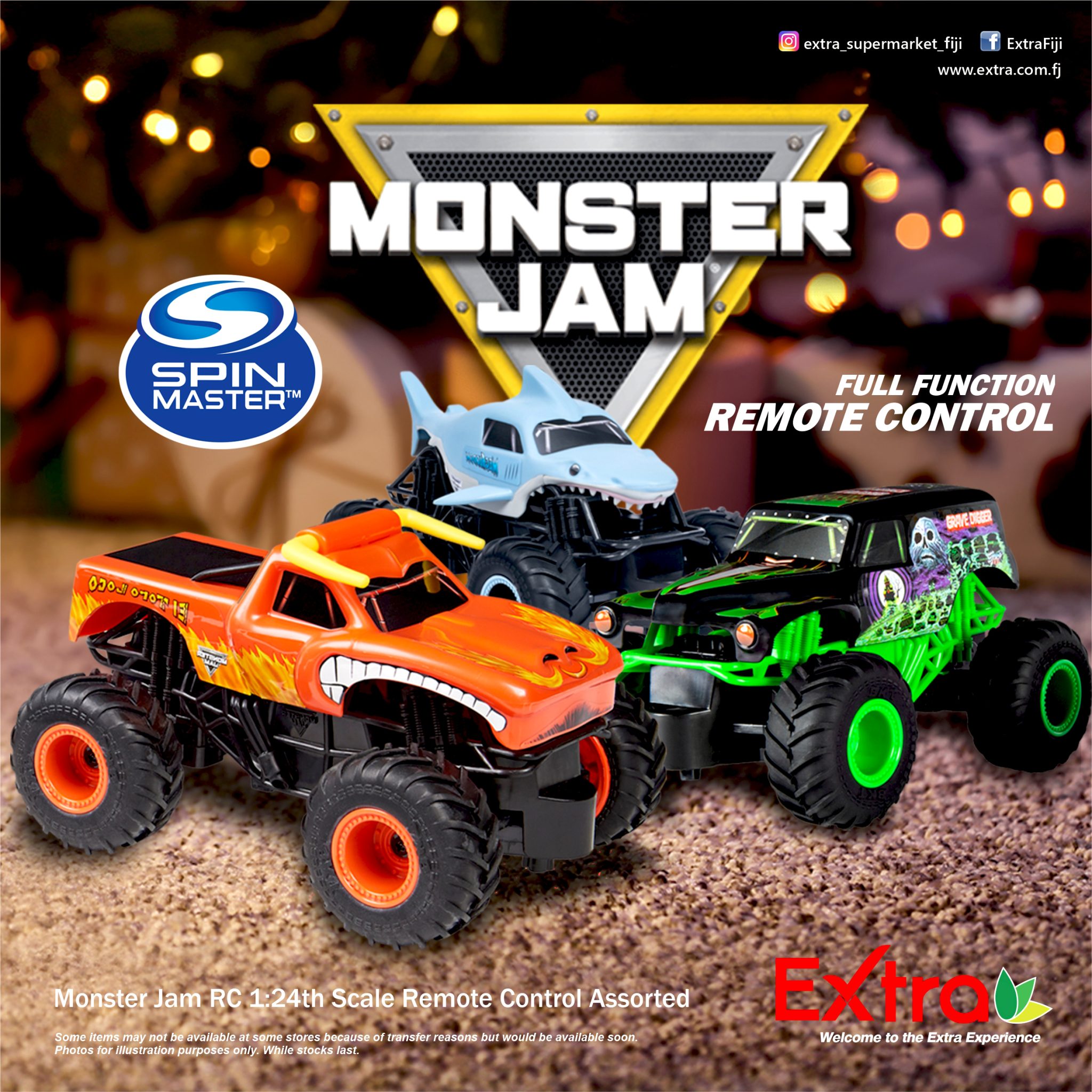Spin Master Monster Jam RC Assorted Remote Control - Extra Supermarket