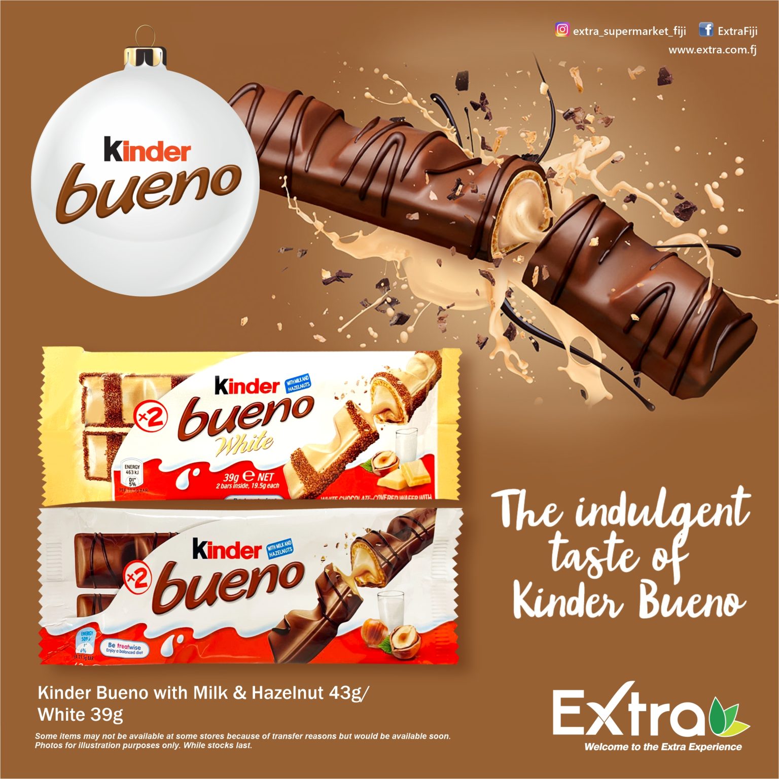 Kinder Bueno with Milk & Hazelnut - Extra Supermarket