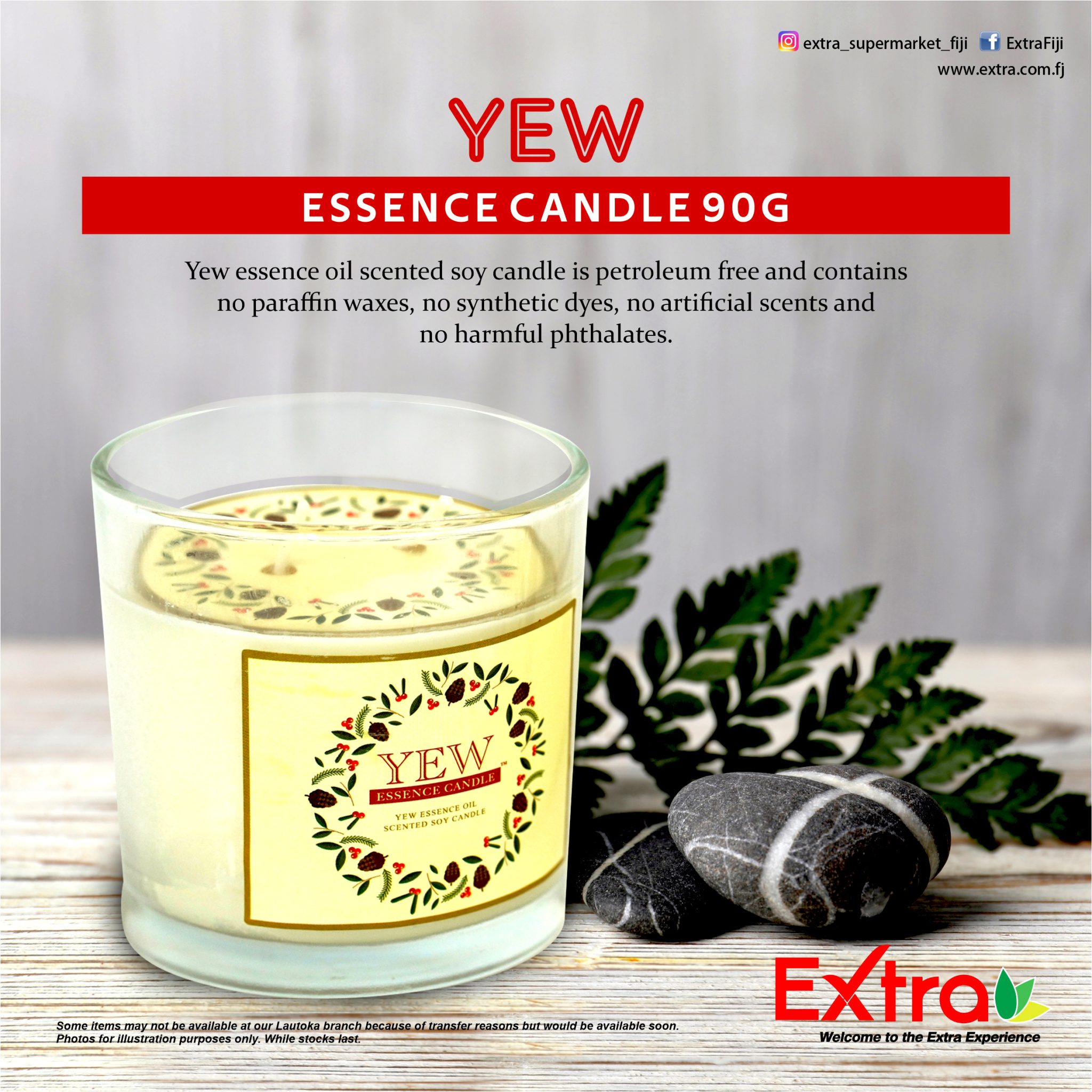 YEW Essence Scented Candles 90g - Extra Supermarket