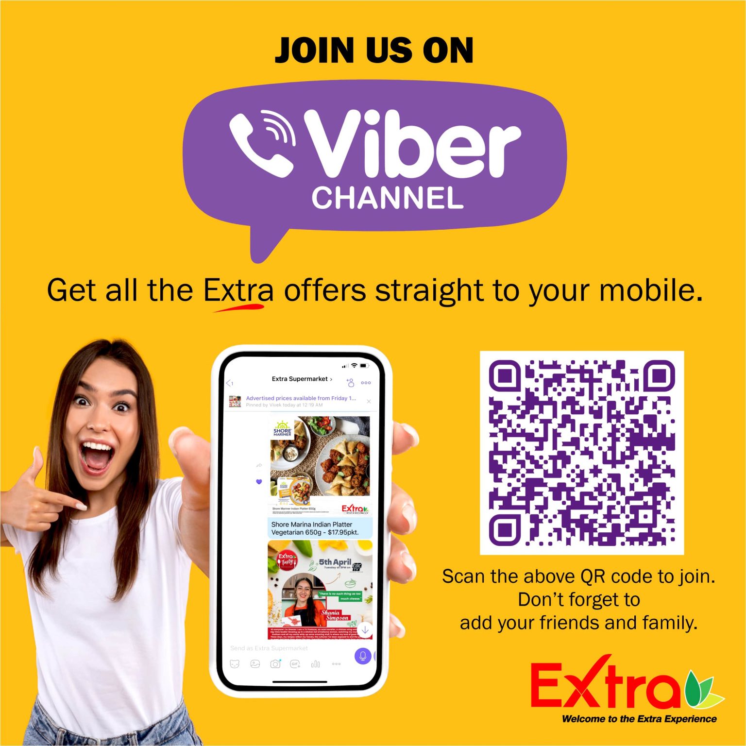 Join Us on Viber Group - Extra Supermarket