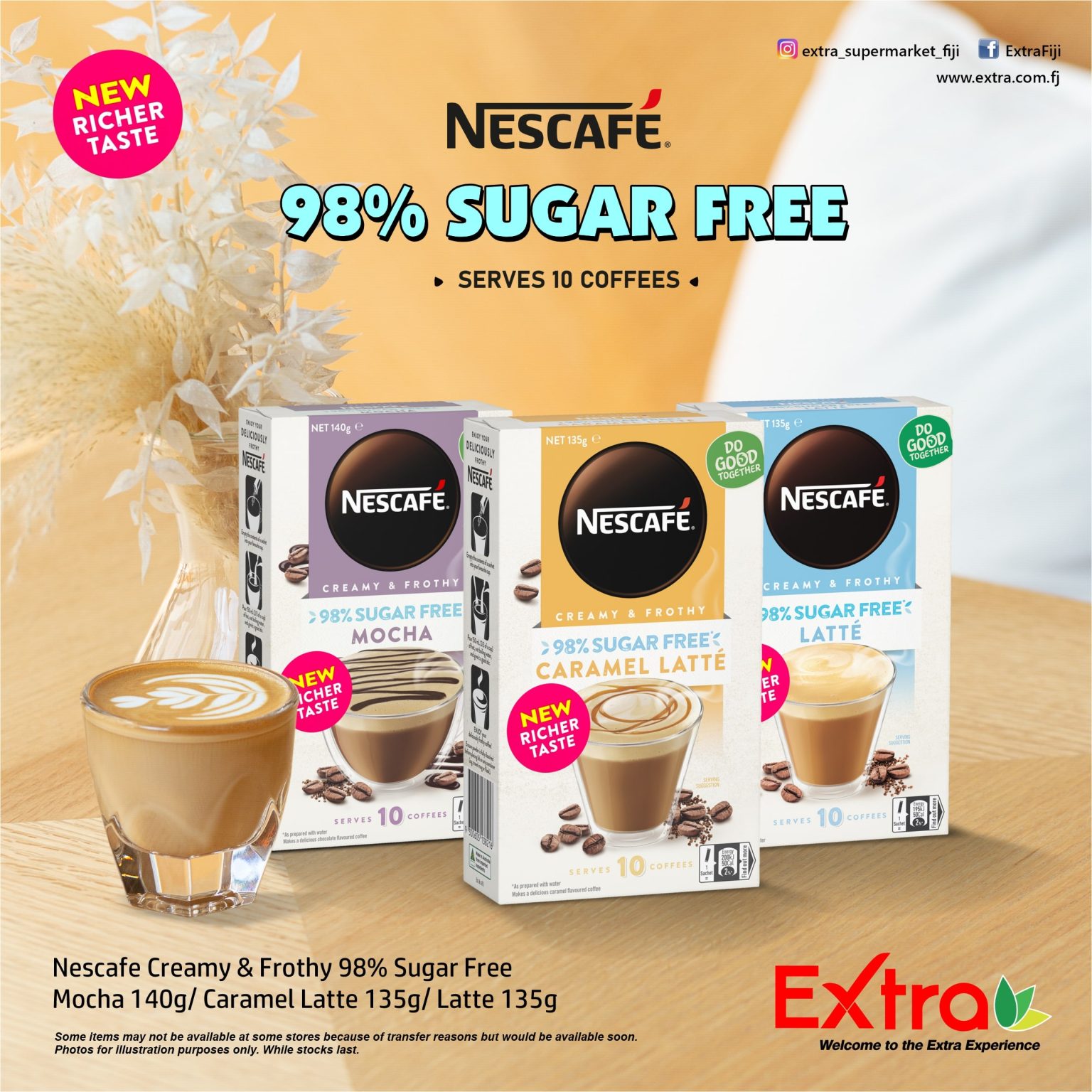 Nescafe creamy & frothy sugar free - Extra Supermarket