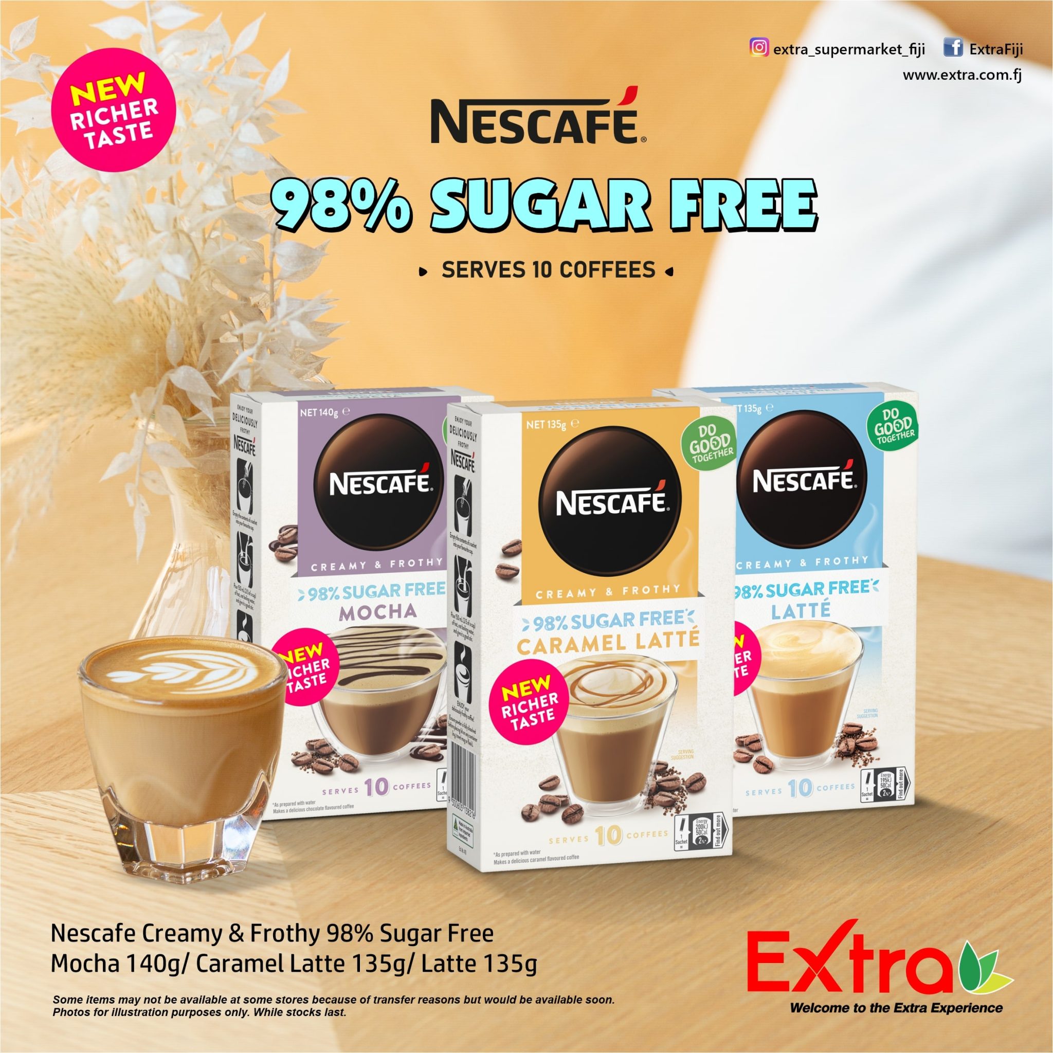 Nescafe creamy & frothy sugar free - Extra Supermarket