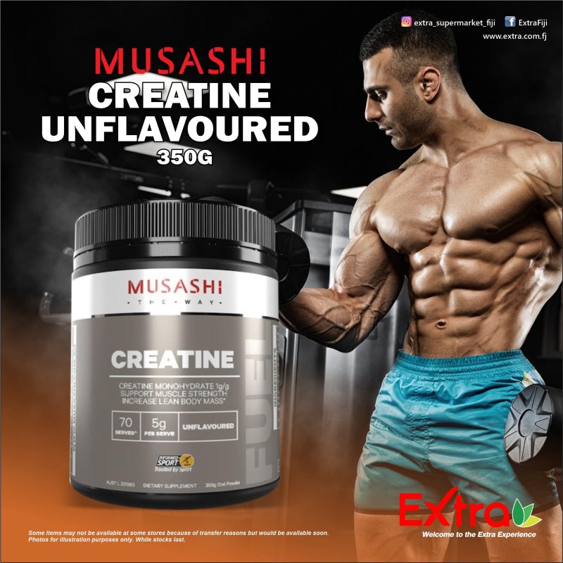 Musashi 350g Creatine Unflavoured - Extra Supermarket