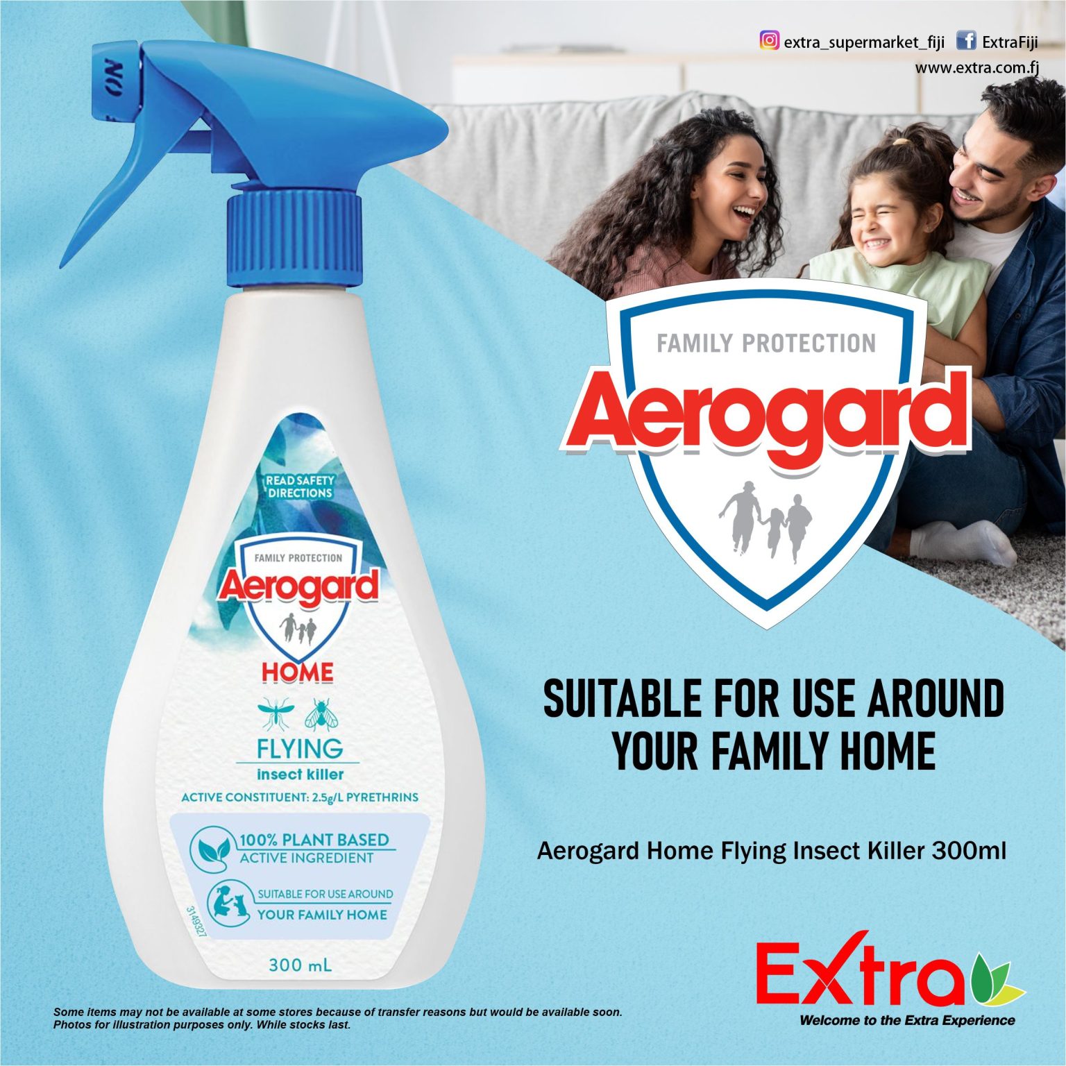 Aerogard Home Flying Insect Killer 300ml - Extra Supermarket